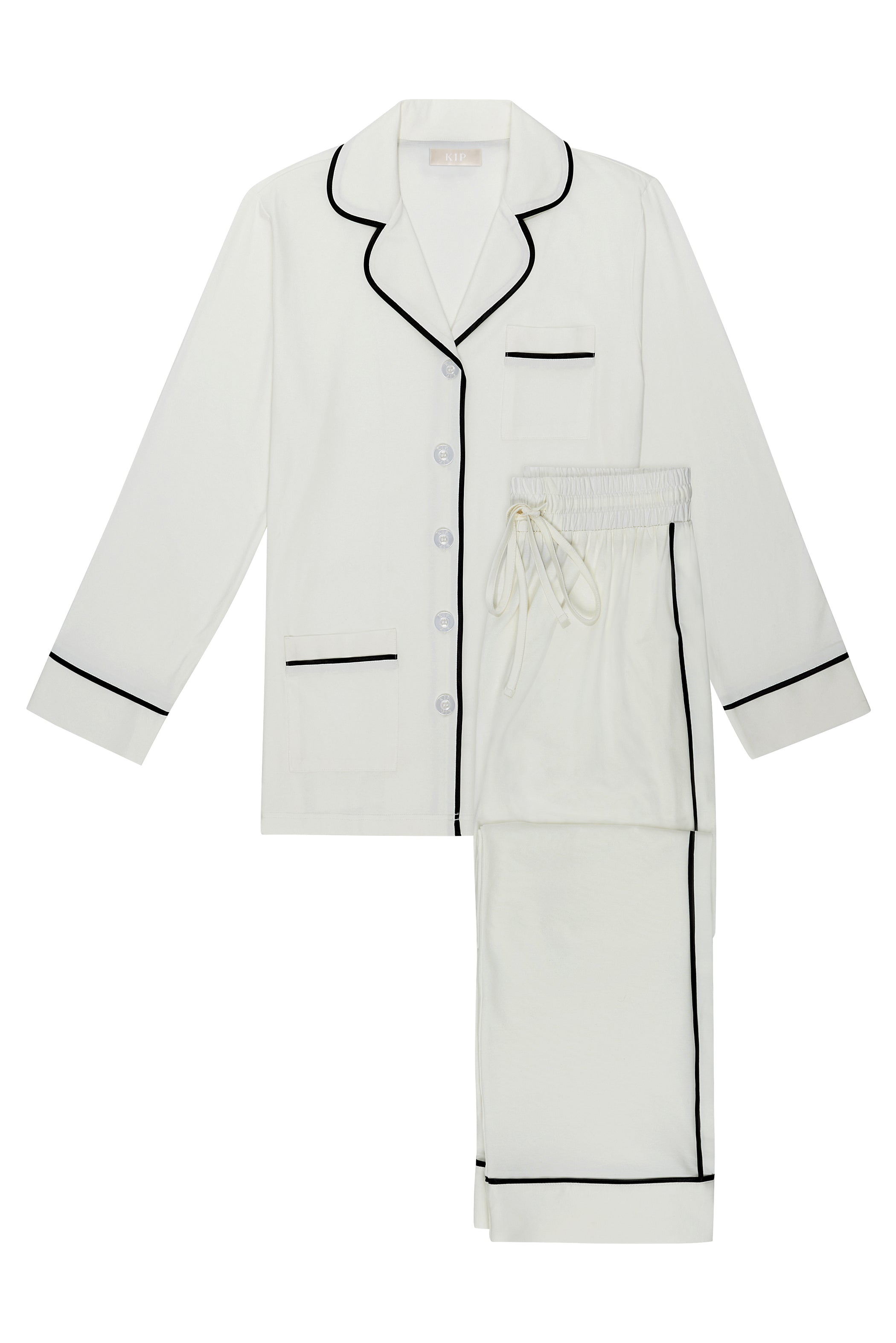 Luxe Stretch Cotton Pajama Set in Pearl – KIP