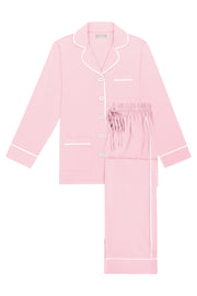 Luxe Stretch Cotton Pajama Set in Pink Peony – KIP